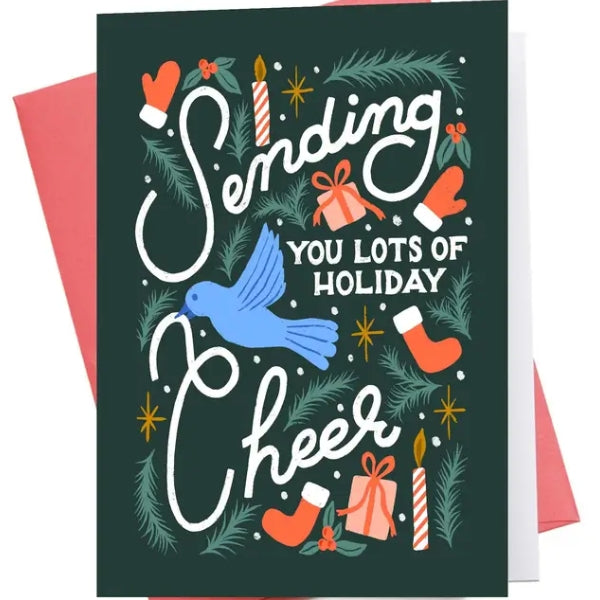 Sending You Holiday Cheer Card by Inkwell Paper at Maker House Co.