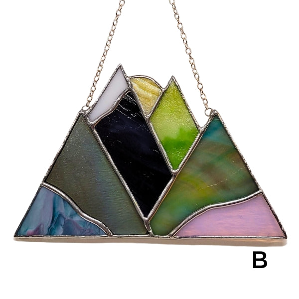 Stained Glass Mountains by Seven Stained Glass at Maker House Co.