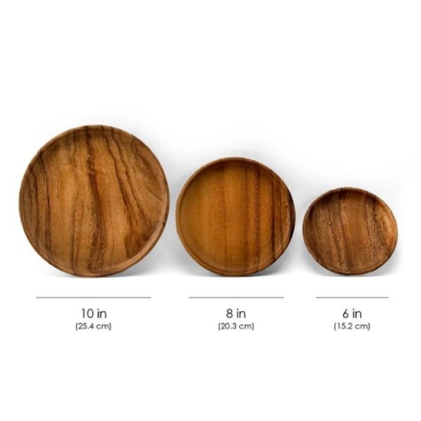 Acacia Wood Plates by Baroy at Maker House Co.