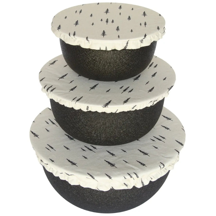 Fabric Bowl Cover Set/3 - Pine Trees by Colibri Canada at Maker House Co.