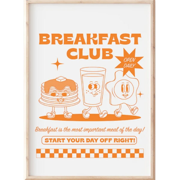 Breakfast Club Print (8" x 10") by Poppermost Prints at Maker House Co.