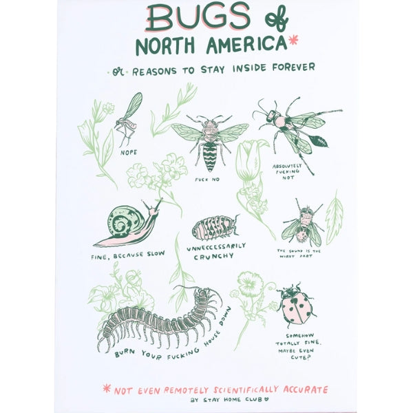 Bugs of North America Print (8" x 10") by Stay Home Club at Maker House Co.