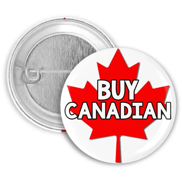 Buy Canadian Pin/Button by Prickly Cactus Collage at Maker House Co.