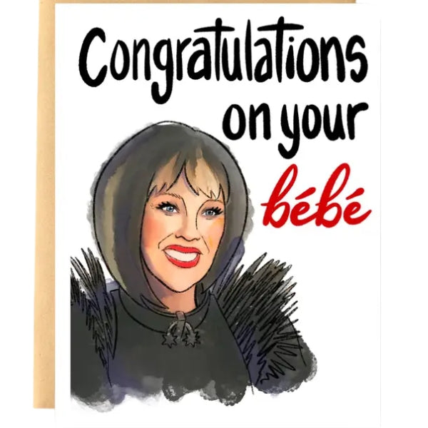 Schitts Creek Moira New Bebe Card at Maker House Co.