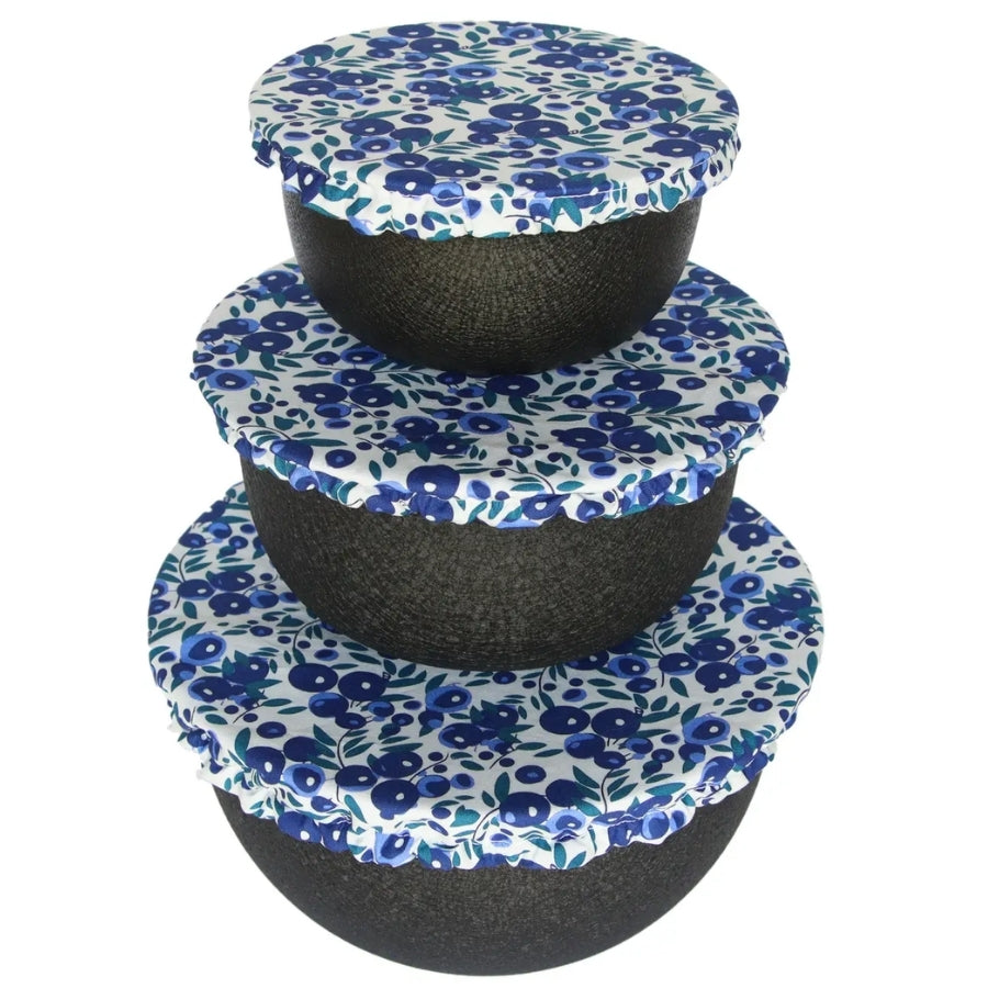Fabric Bowl Cover Set/3 - Blueberries by Colibri Canada at Maker House Co.