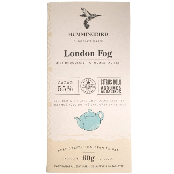 London Fog 55% Chocolate by Hummingbird Chocolate Maker at Maker House Co.