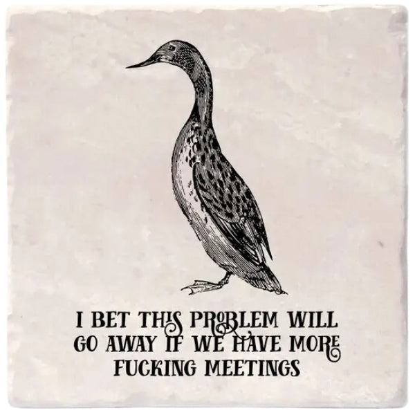 Effin' Birds Coaster - More Meetings by VersaTile Designs at Maker ...