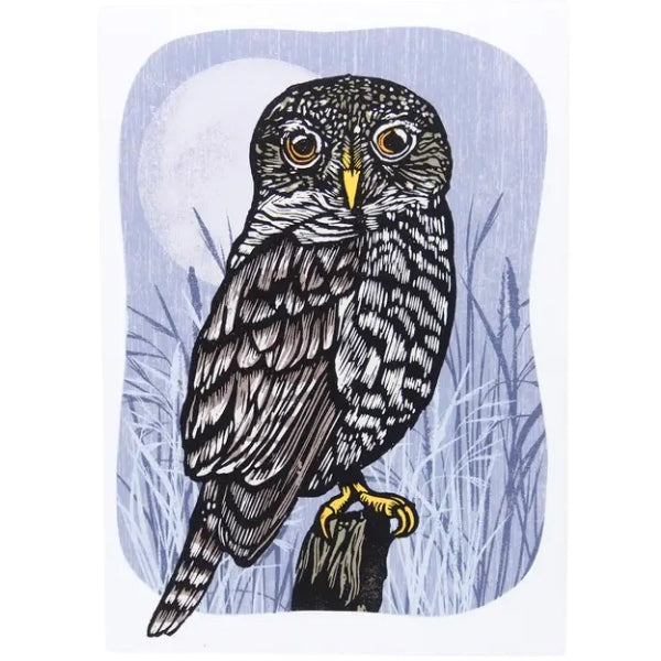 Night Owl Art Print & Card By Hawk and Rose Press at Maker House Co.