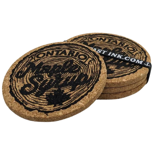 Ontario Maple Syrup Cork Coaster by Holdfast Ink at Maker House Co.