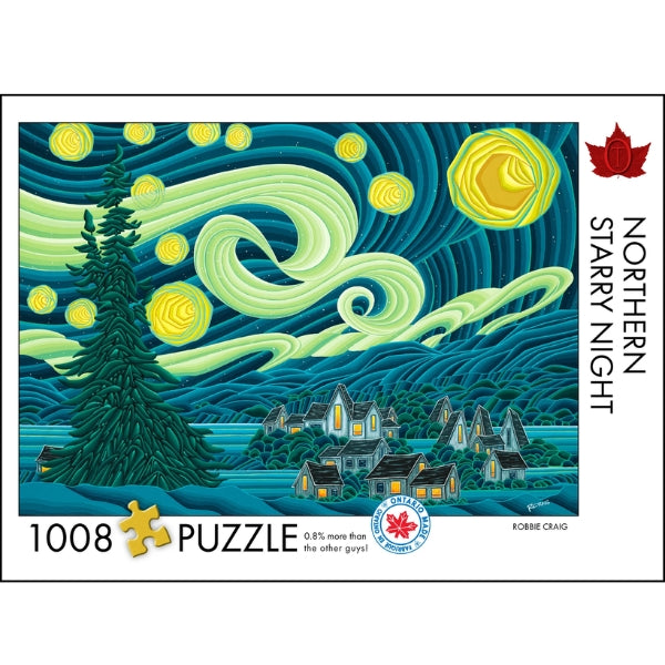 Northern Starry Night 1008 Piece Puzzle by TheOccurrence at Maker House Co.