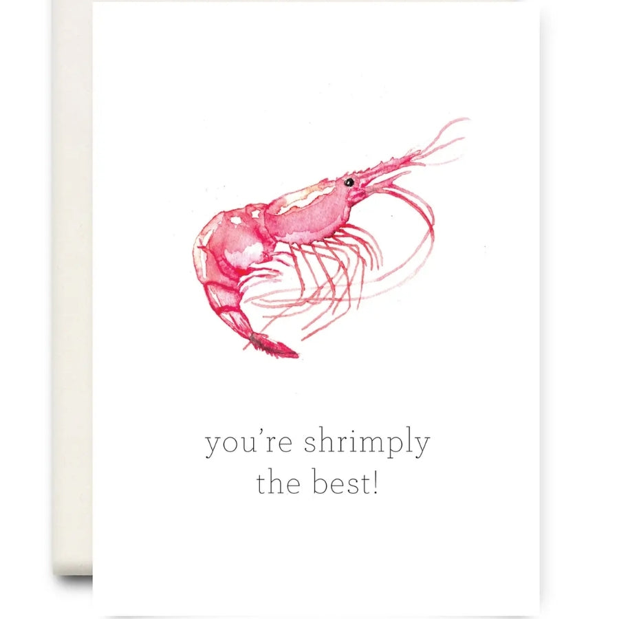 Shrimply The Best Card by Inkwell Paper at Maker House Co.