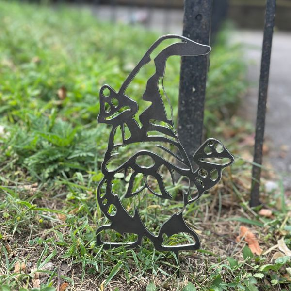Metal Art - Garden Gnome by Soldar Metals at Maker House Co.