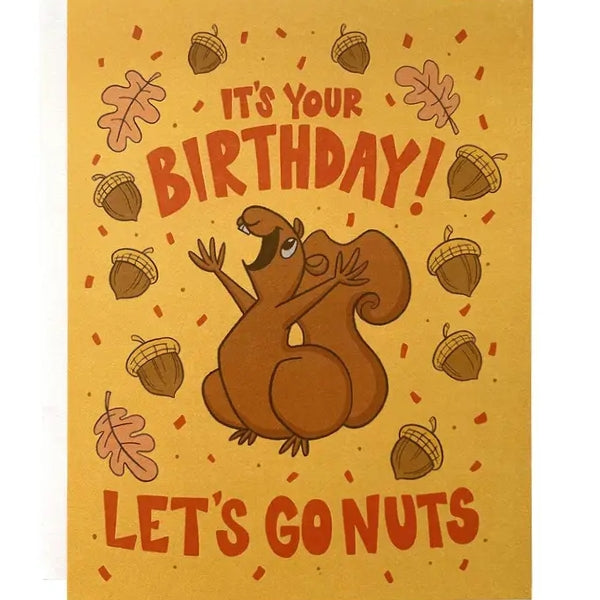 Squirrel Birthday Card By Carabara Designs at Maker House Co.