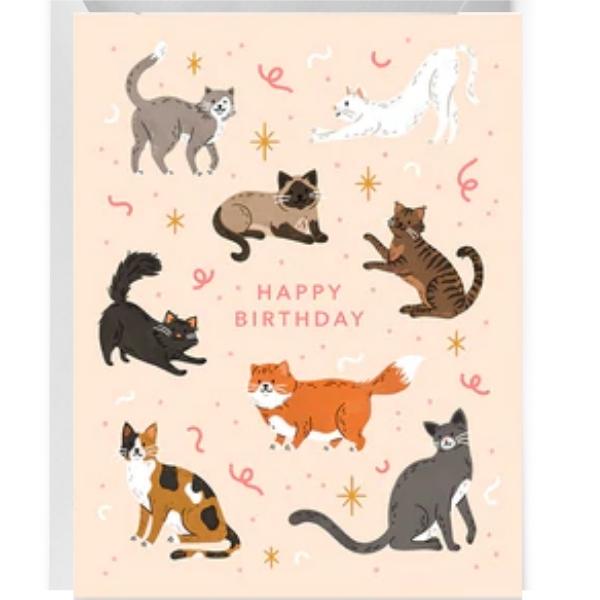 Cat Birthday Card by Linden Paper Co. at Maker House Co.