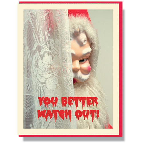 Creepy Santa Christmas Cards - Boxed Set of 6 by Smitten Kitten at ...