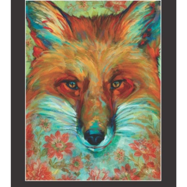Fox In Flowers Card by Kari Lehr at Maker House Co.