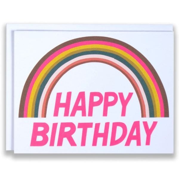 Happy Birthday Neon Rainbow Card By Banquet Workshop at Maker House Co.