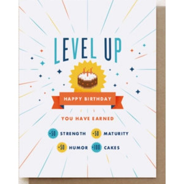 Level Up Birthday Card by Quirky Paper Co. at Maker House Co.
