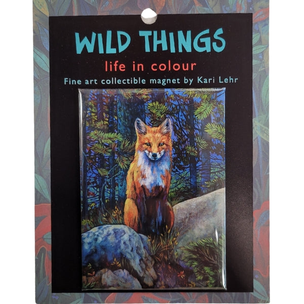 A Wild Encounter Fox Magnet by Kari Lehr at Maker House Co.