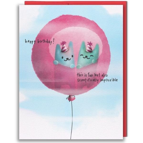 Scientifically Impossible Birthday Card by Studio Vcky at Maker House Co.
