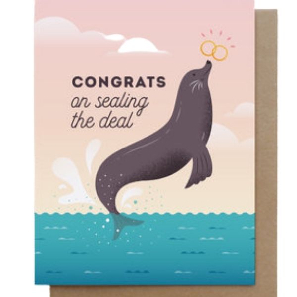 Sealing The Deal Card by Quirky Paper Co. at Maker House Co.
