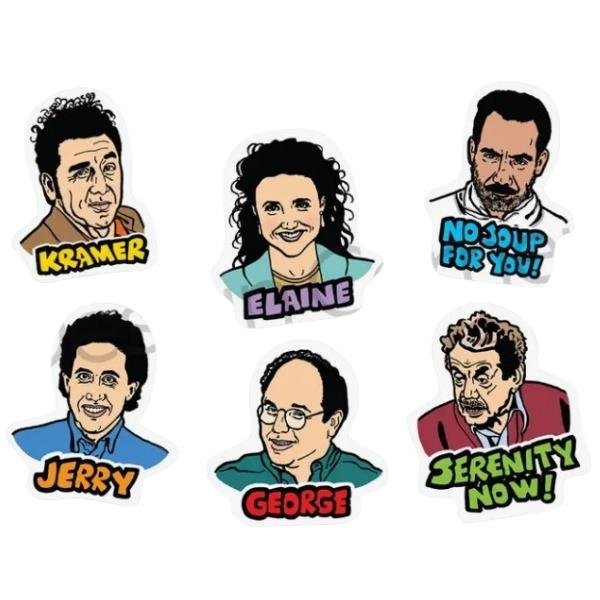 Seinfeld Sticker 6 Pack by Design Corner at Maker House Co.