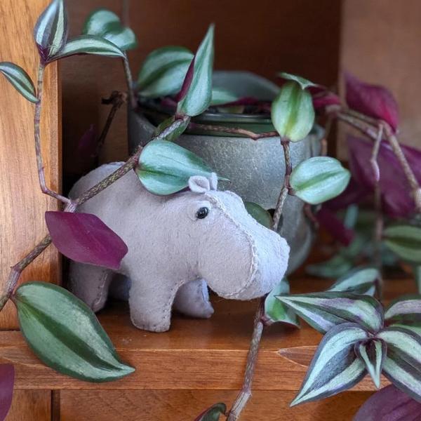 Hand Stitched House Hippo DIY Kit By Rita Van Tassel Studio at Maker ...