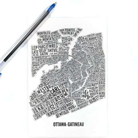 Ottawa Word Maps - Maker House Co.