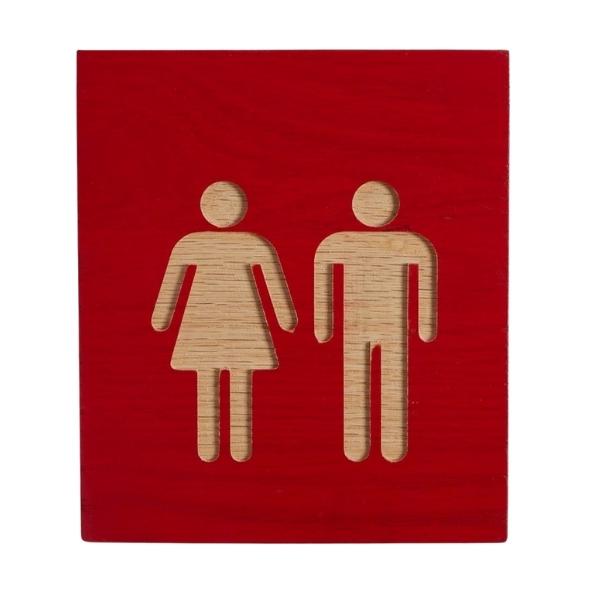 Wood Bathroom Signs by Maker House Co at Maker House Co.
